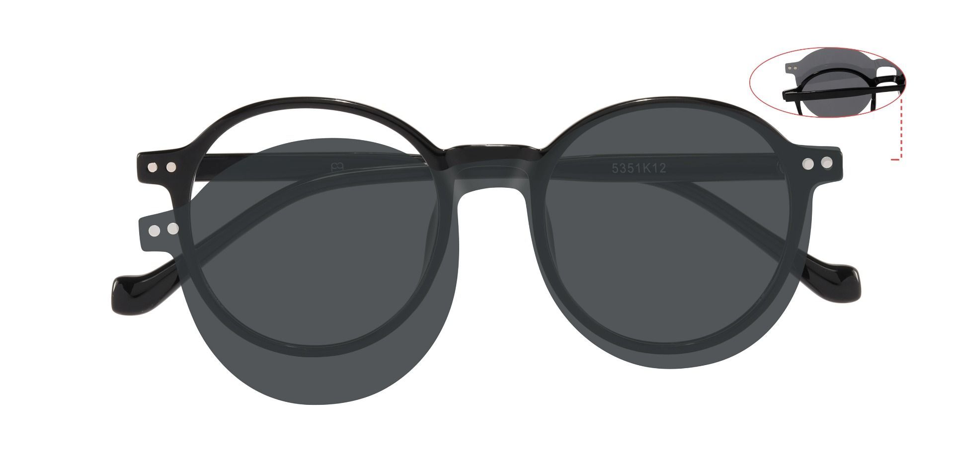 Emmett Round Non-Rx Glasses - Clear | Men's Eyeglasses | Payne Glasses