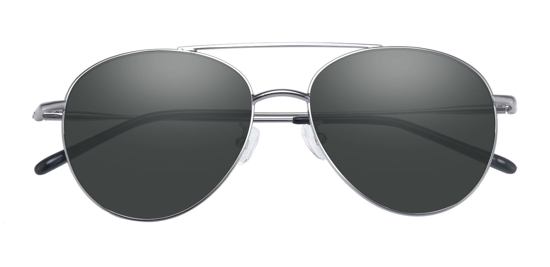 Hopper Aviator Prescription Sunglasses - Gray Frame With Gray Lenses ...