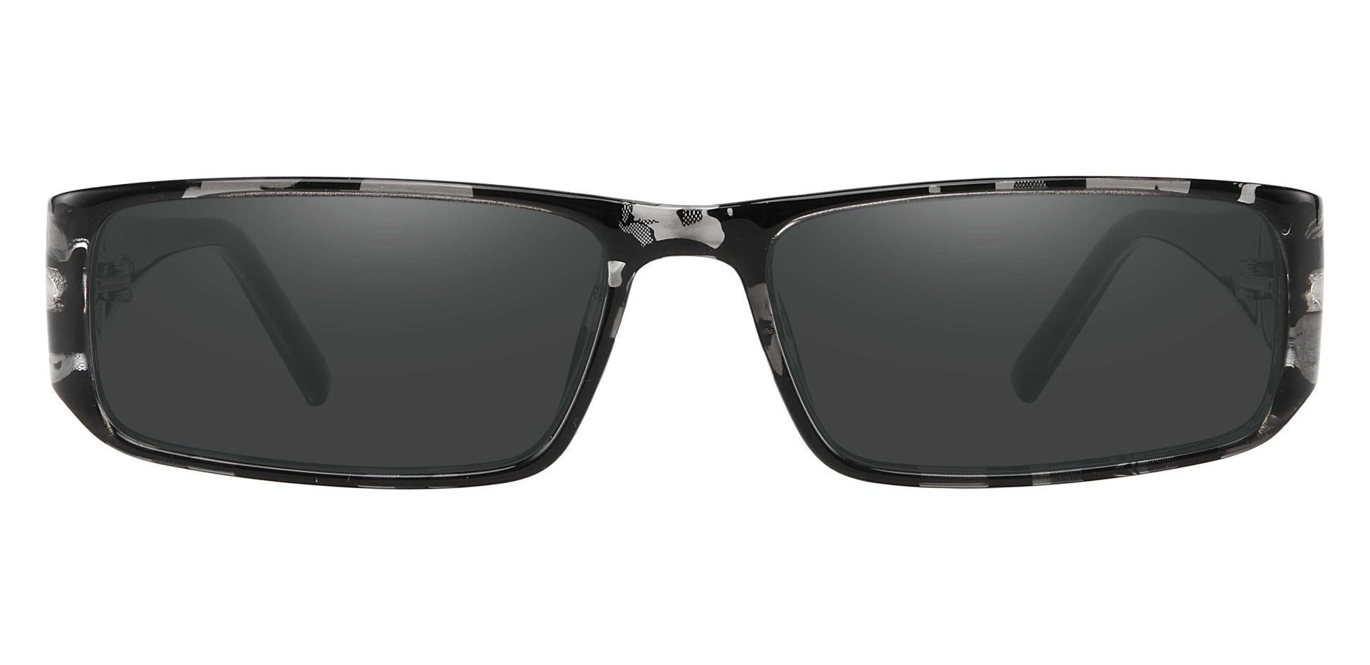 Elbert Rectangle Black Single Vision Sunglasses | Men's Sunglasses ...