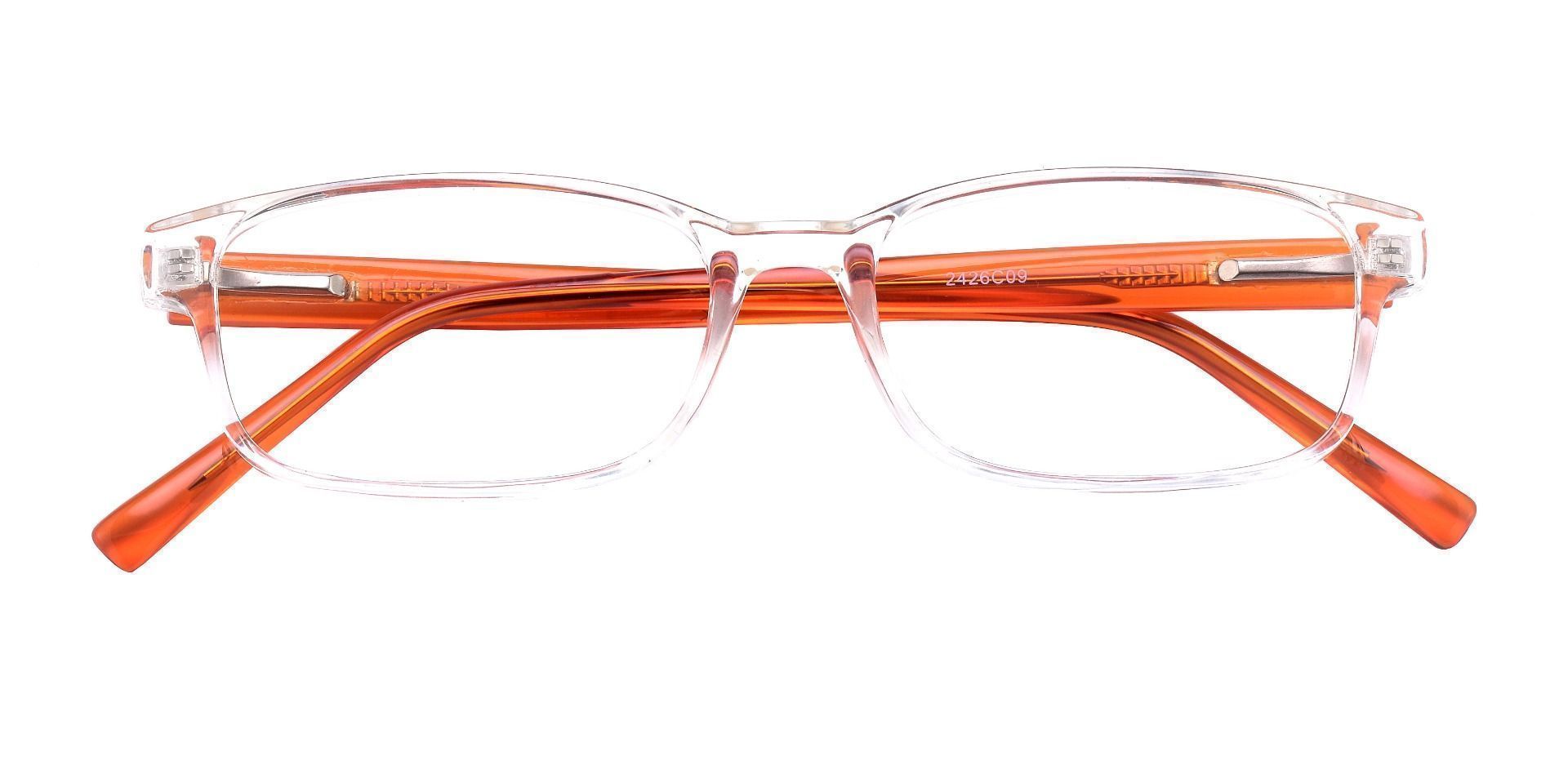 Layton Rectangle Prescription Glasses - Crystall/orange | Men's ...