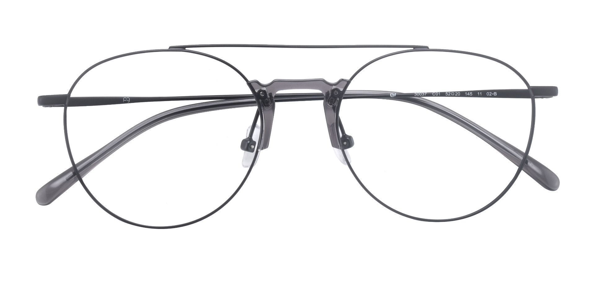 Larson Oval Prescription Glasses - Matte Charcoal | Men's Eyeglasses ...