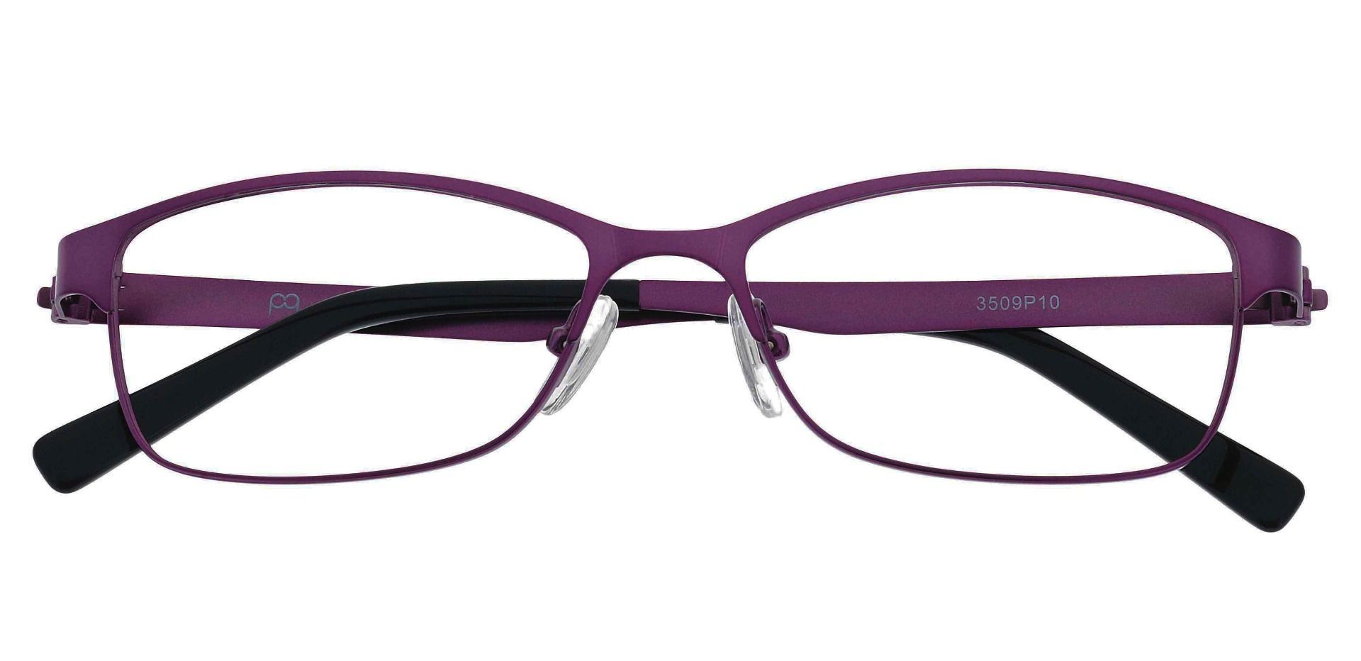 Glam Rectangle Eyeglasses Frame - Purple | Women's Eyeglasses | Payne ...