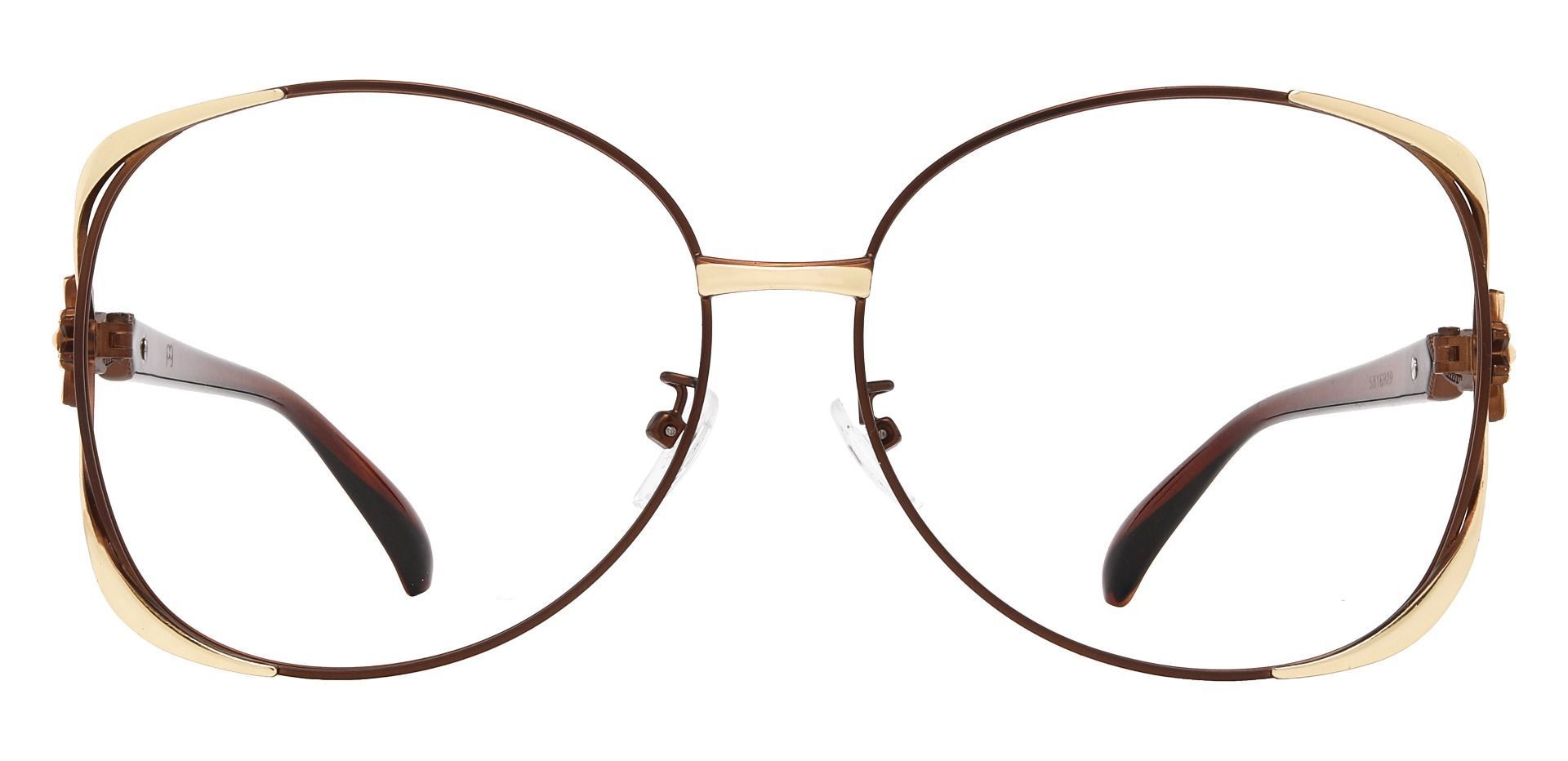 Nina Round Single Vision Glasses - Brown | Women's Eyeglasses | Payne ...