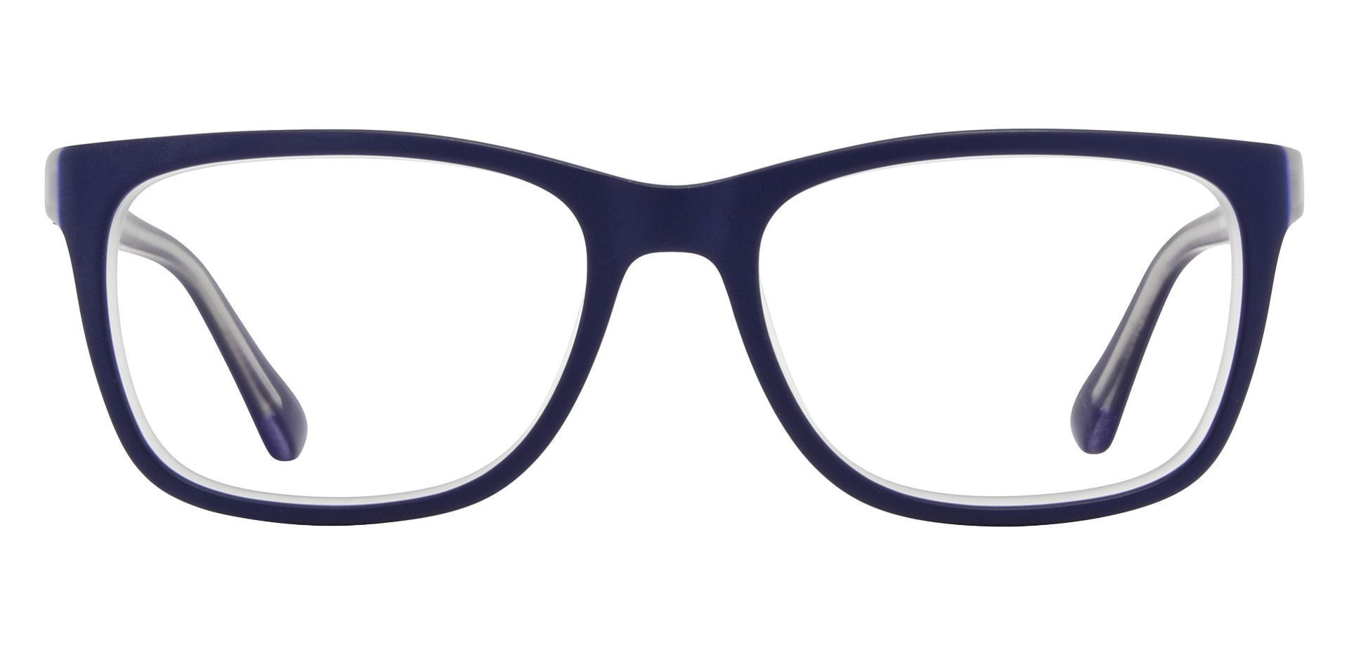 Lodge Rectangle Prescription Glasses - Blue | Men's Eyeglasses | Payne ...