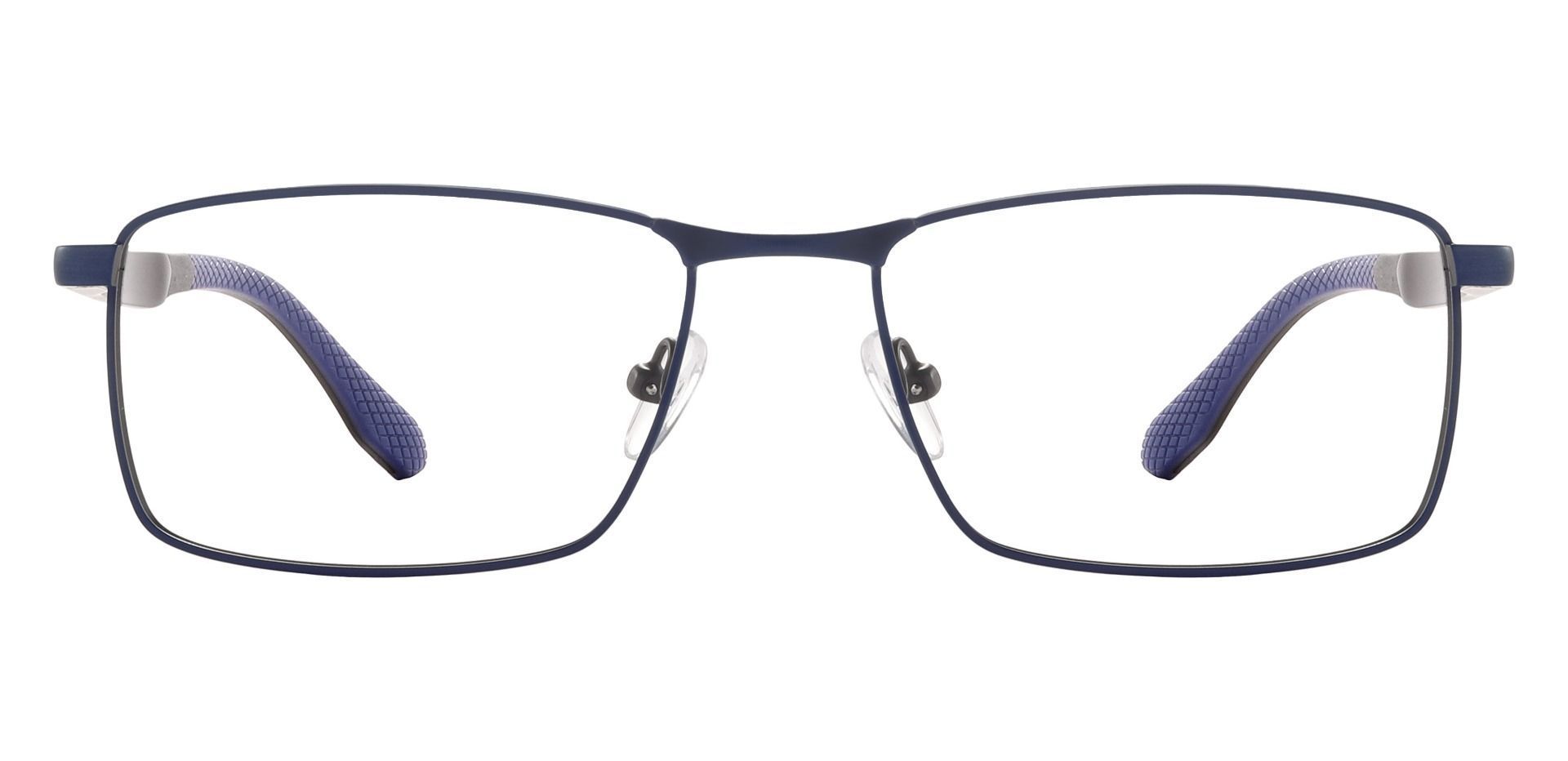 Ridge Rectangle Prescription Glasses - Blue | Men's Eyeglasses | Payne ...