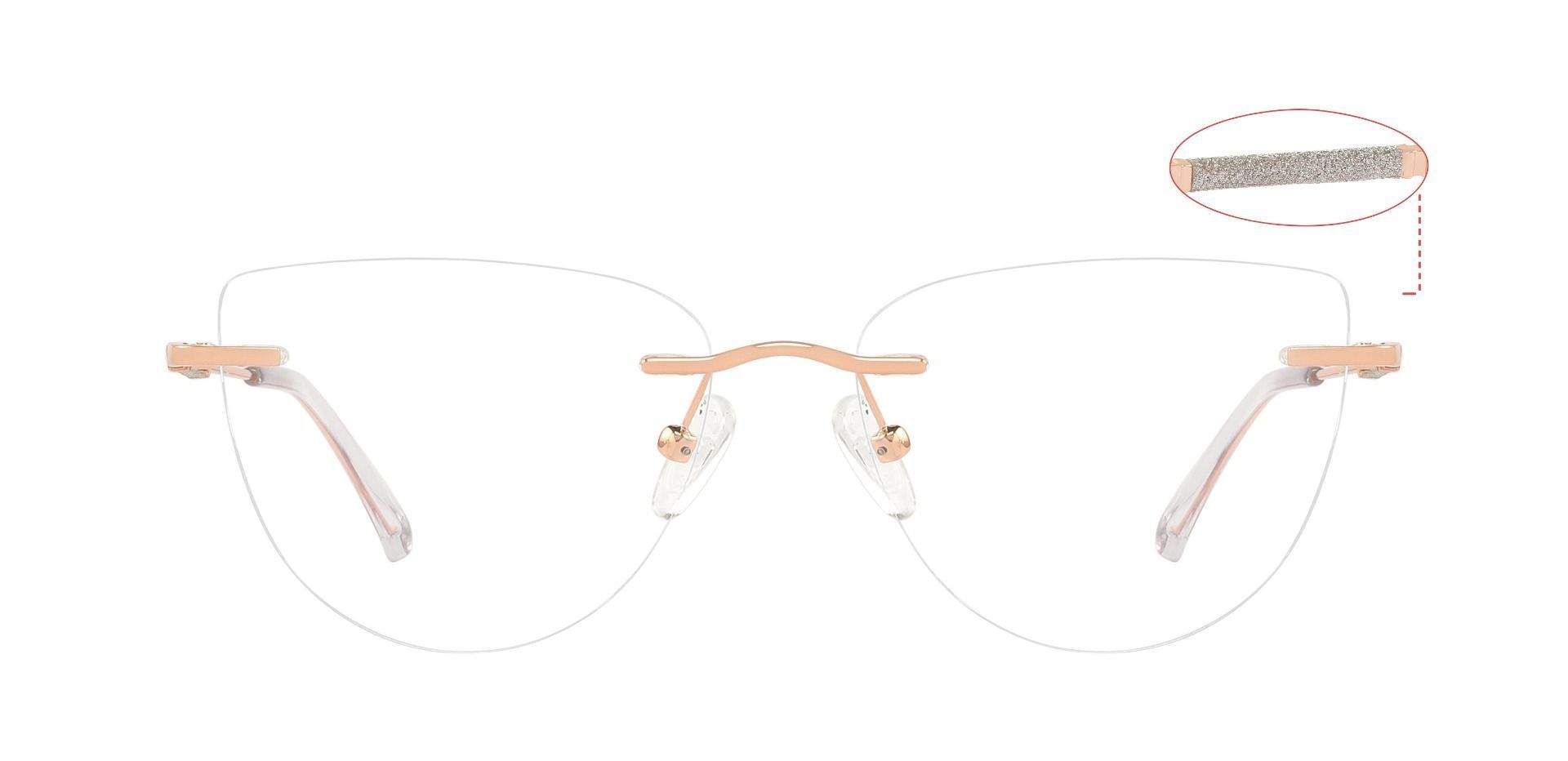 Maylene Rimless Prescription Glasses - Red | Women's Eyeglasses | Payne ...