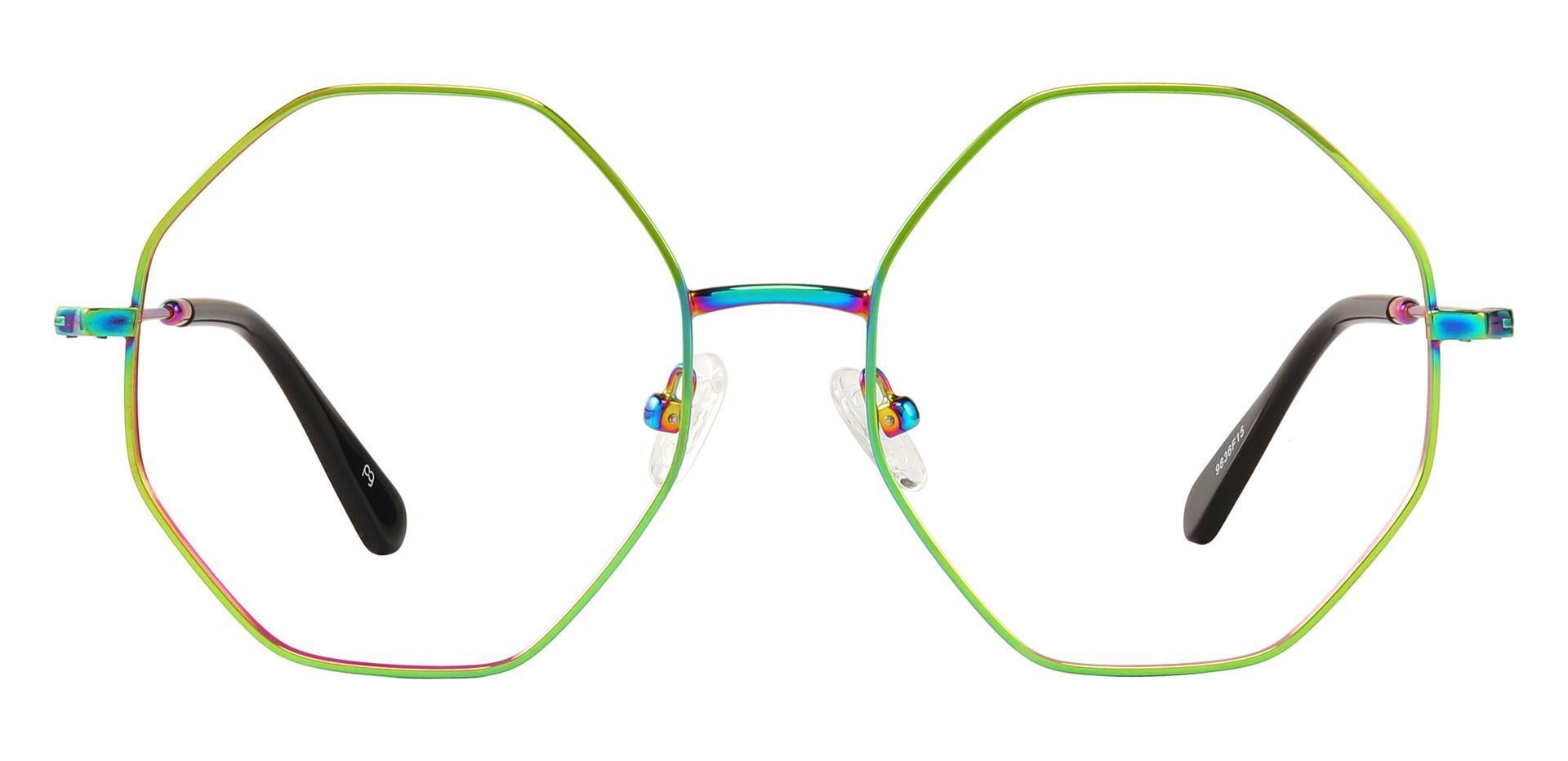 Caswell Geometric Prescription Glasses - Iridescent | Women's ...