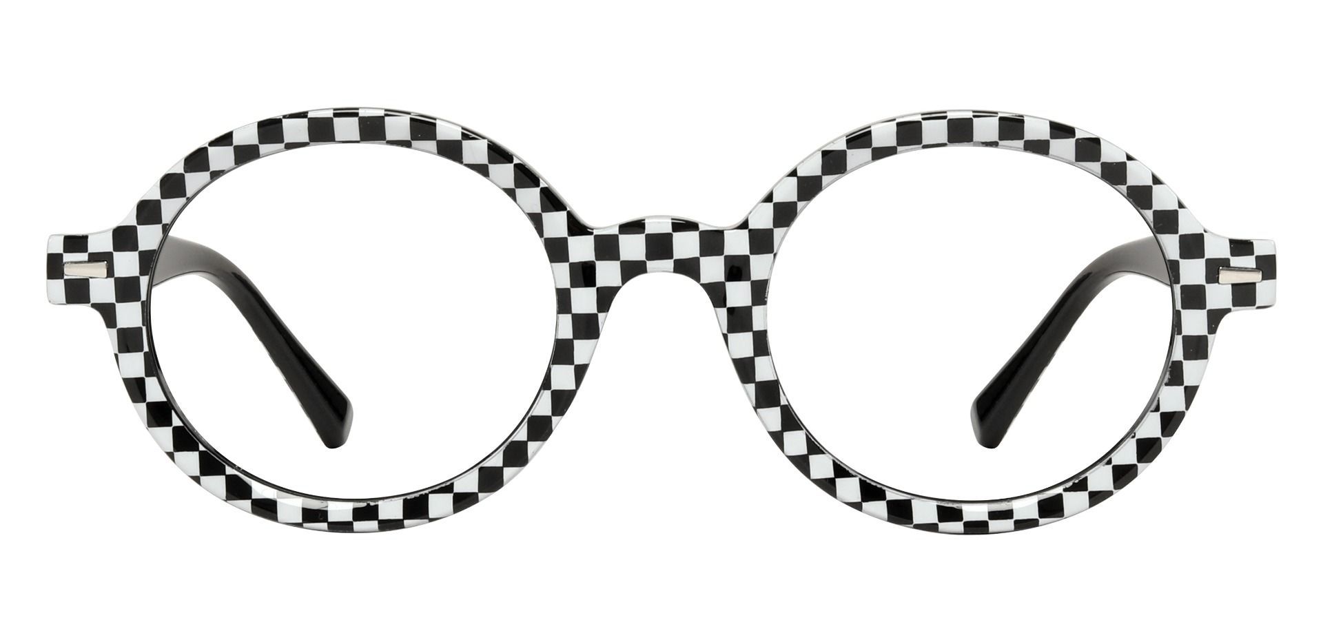 Heidi Round Prescription Glasses - Classic Checkerboard | Women's ...