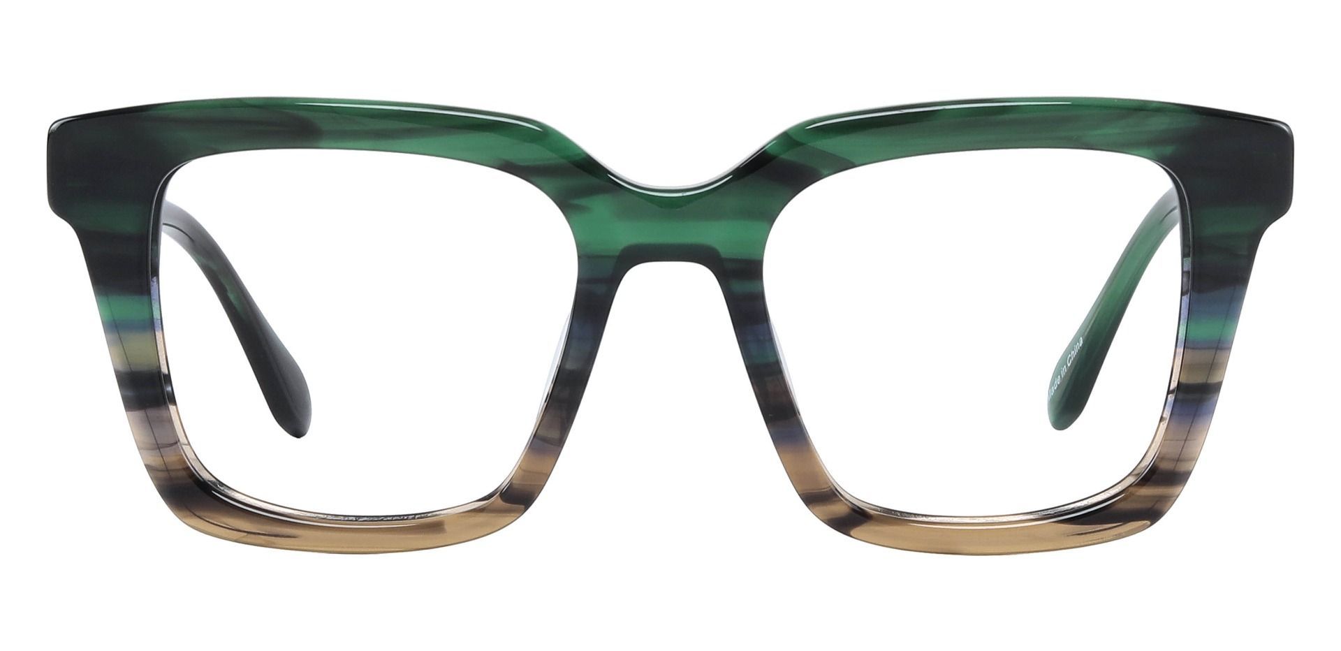 Oregon Square Prescription Glasses - Storm Stripes | Women's Eyeglasses ...