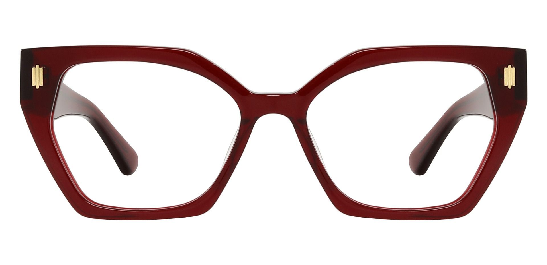 Raylan Geometric Prescription Glasses - Clear | Women's Eyeglasses ...